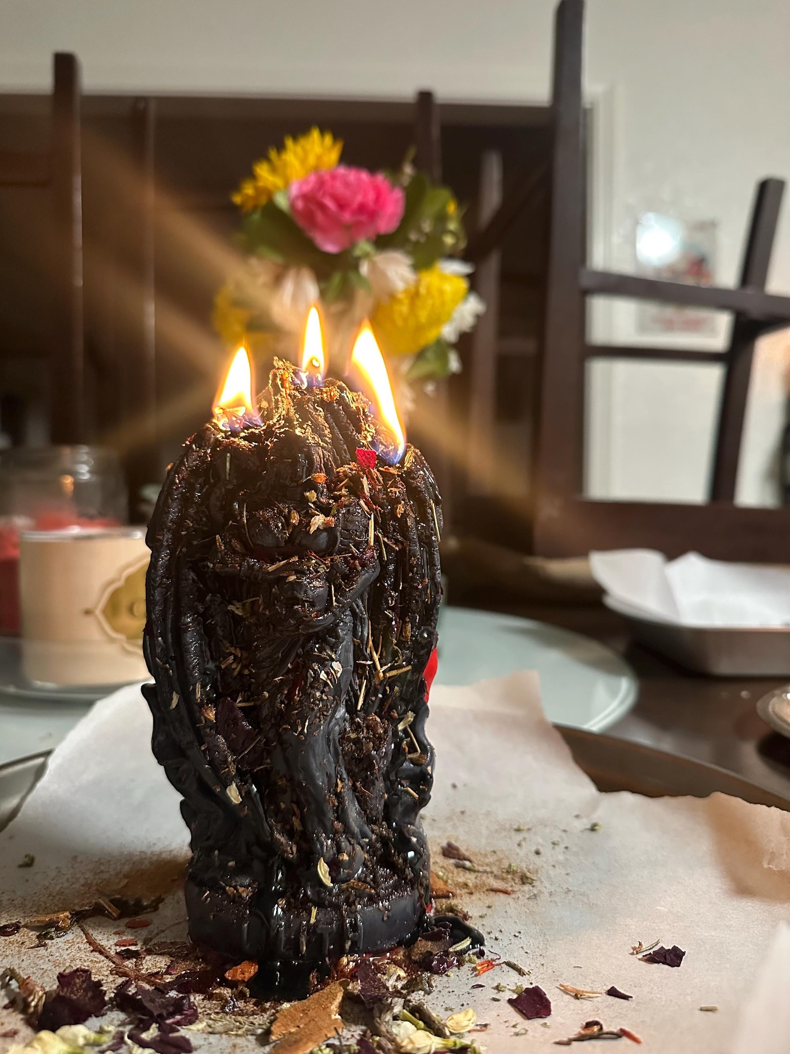 Mother Lilith Ritual Candle | Black Or| Red Devotional Candle for ...