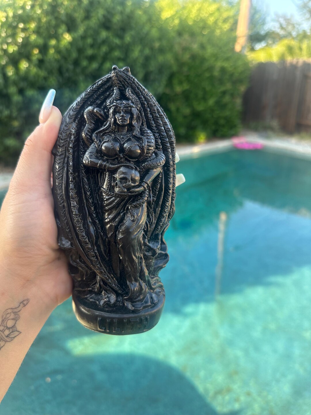 Lilith Statue – Dark Goddess Figurine | 9” Handcrafted Sculpture in ...