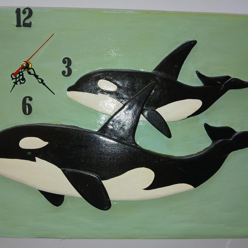 Whale Wall Clock - Etsy