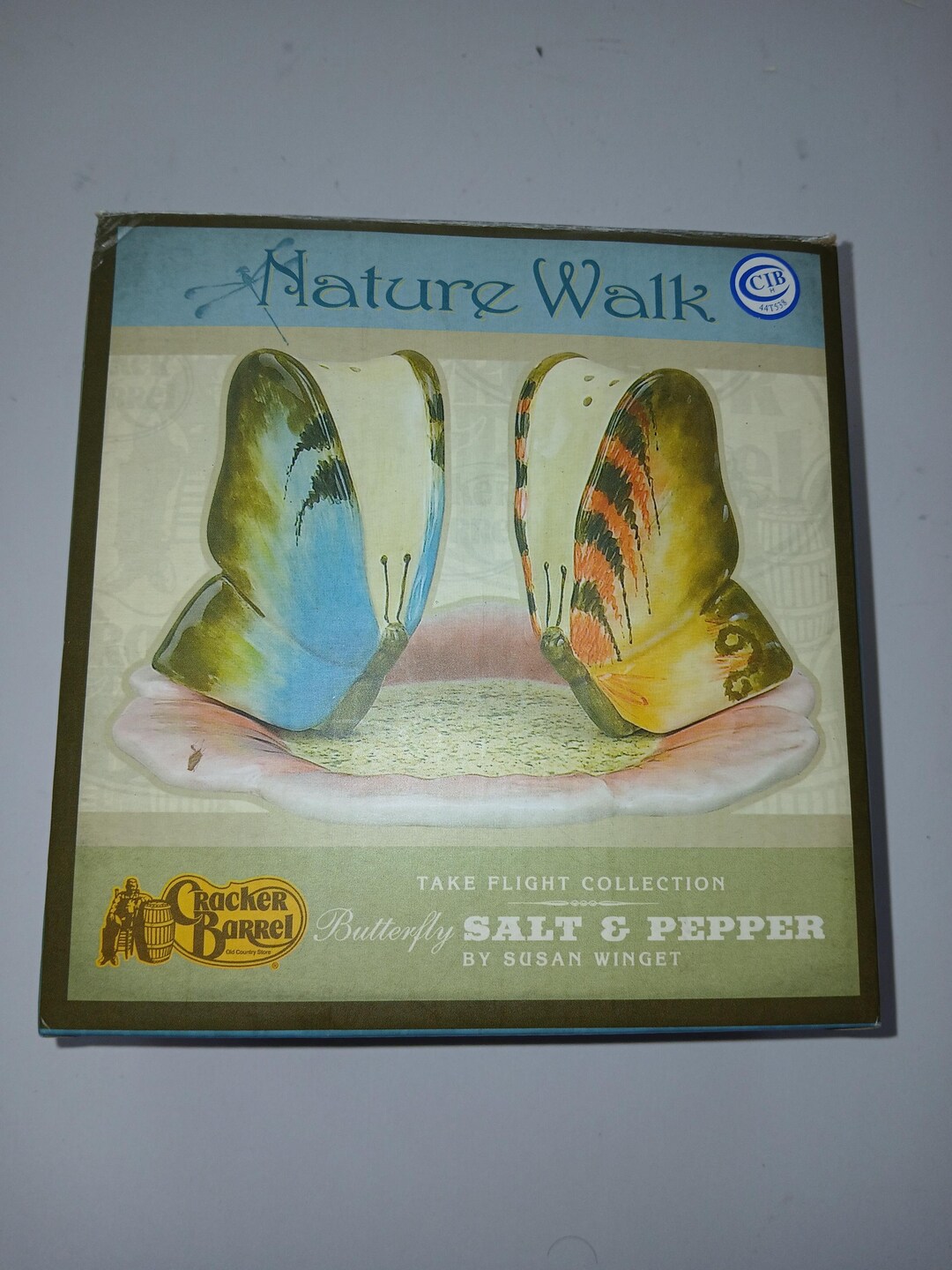 Cracker Barrel Nature Walk Butterfly Salt & Pepper Shakers by Susan ...