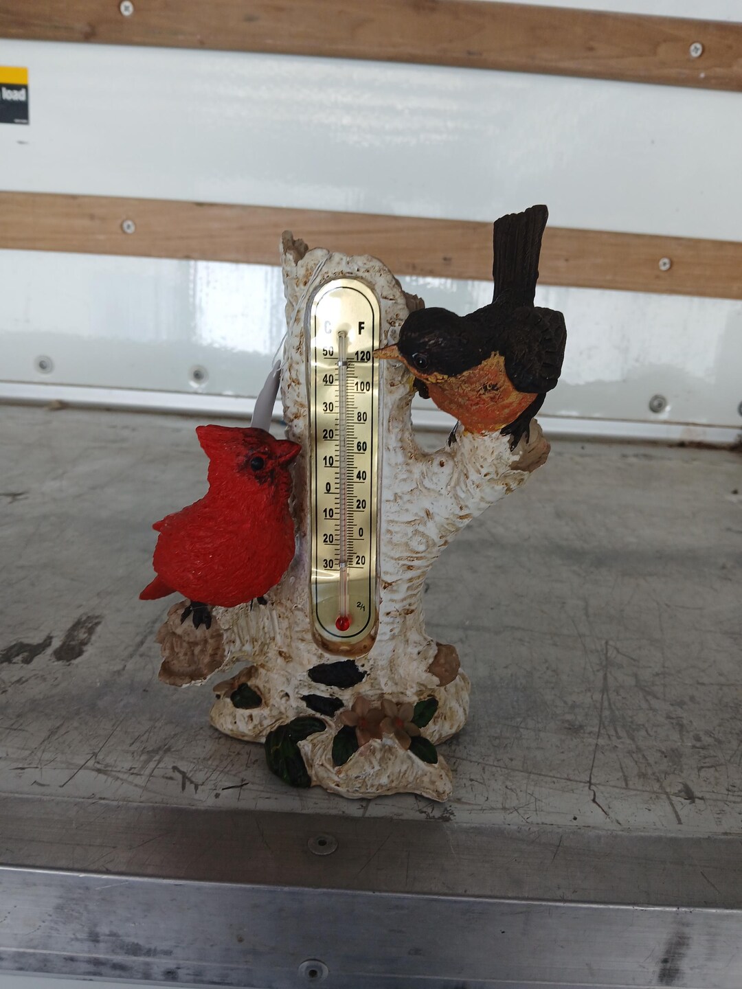 Red Cardinal Wild Bird Thermometer Thermostat Celsius Farenheight ...
