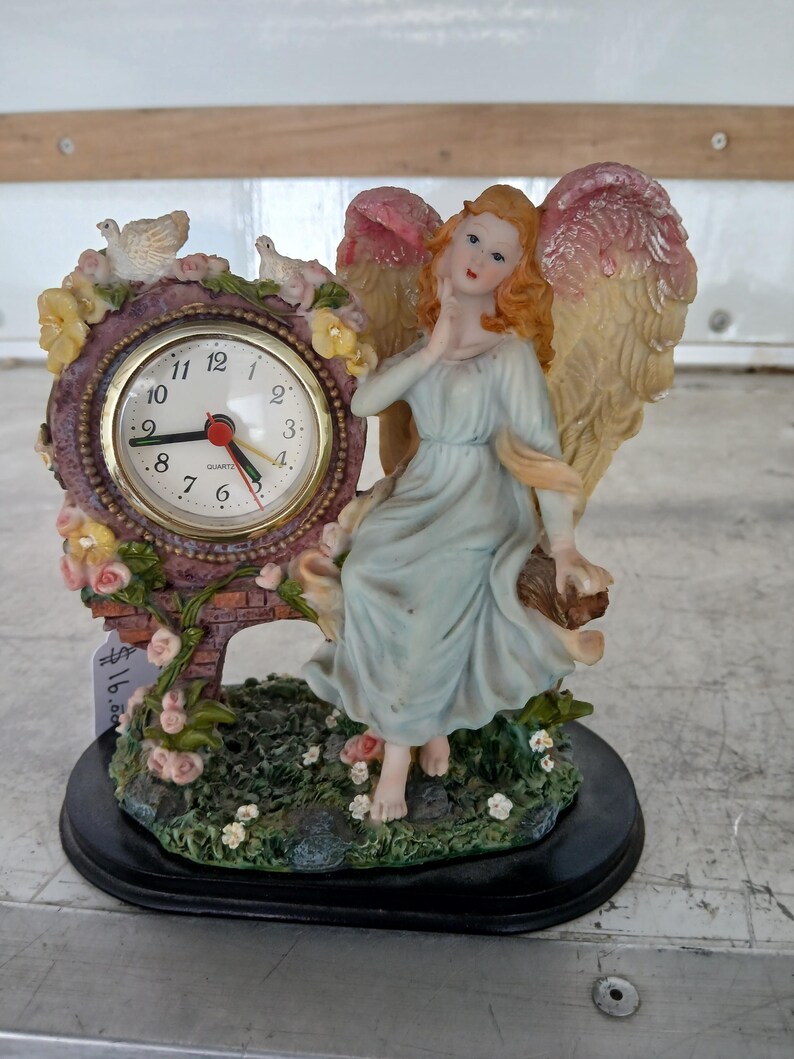 Angels Montefiori Collection Vintage Time Clock Holy Spirit Bible Jesus ...