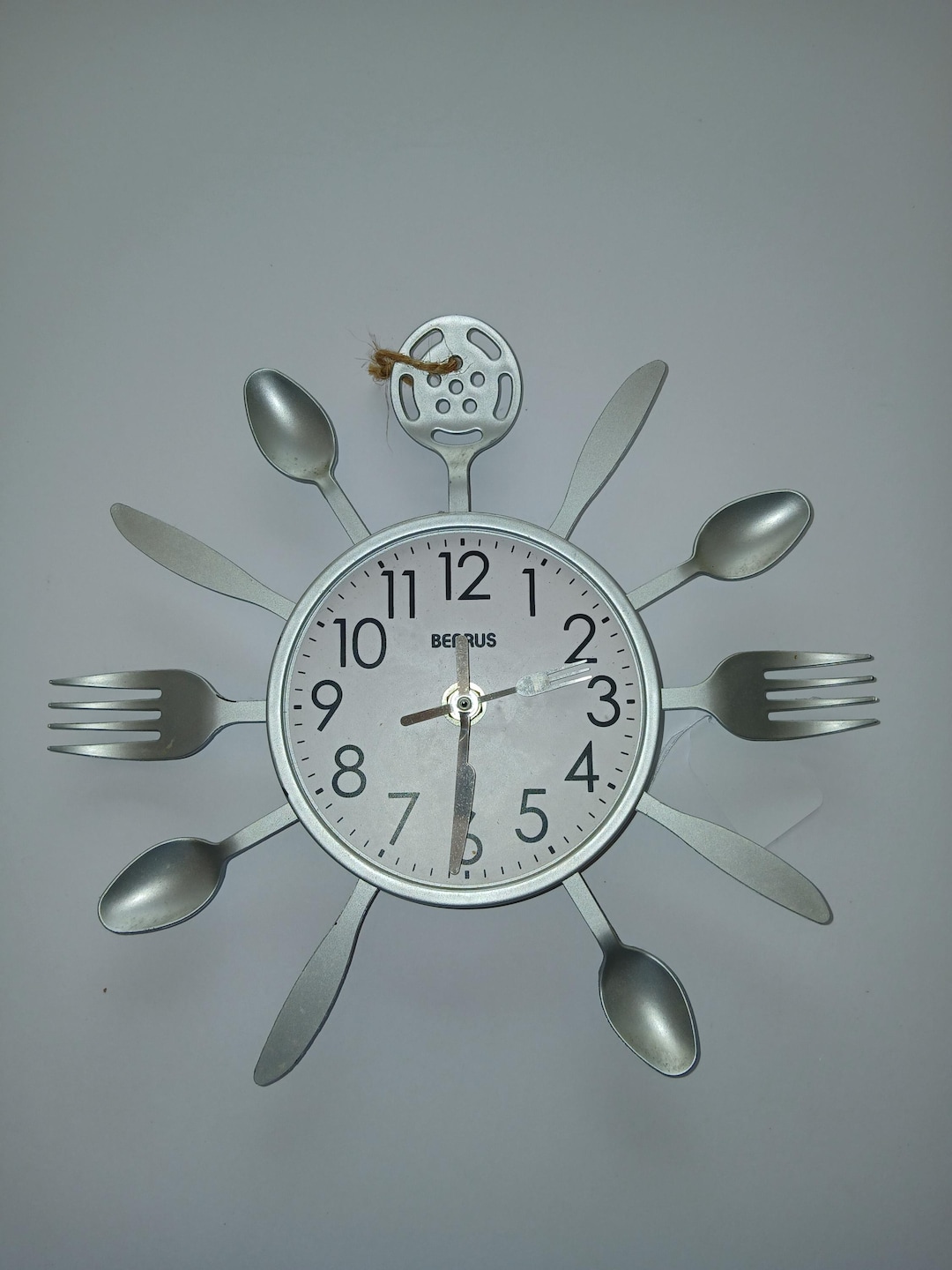 Vintage Benrus Fork Spoon Knife KITCHEN Wall Clock UNIQUE DESIGN ...