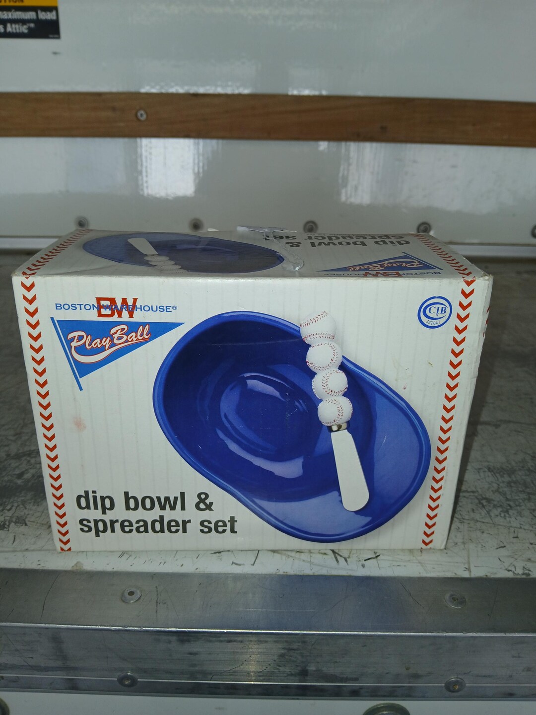 BASEBALL DIP and BOWL Set Mlb Food Tray Container for Football or ...