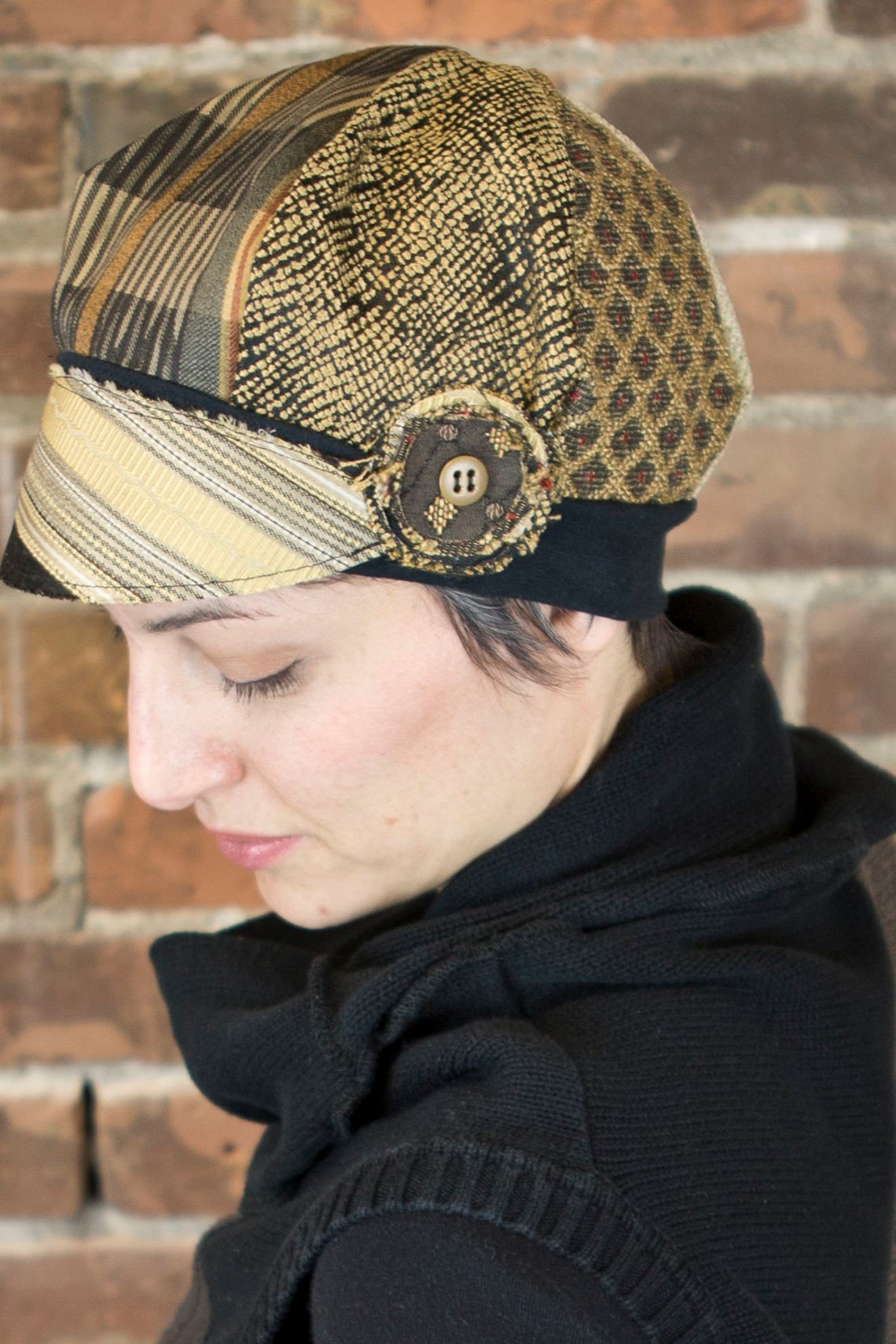 PDF Sewing Pattern & Tutorial of Upcycled Fabric Sample Hat for Women ...