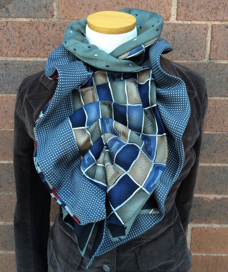 PDF Sewing Pattern Bundle for Recycled Repurposed Necktie Cowl ...