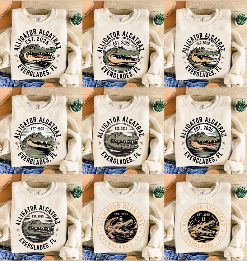 Alligator Alcatraz Svg Png Jpg, Florida Everglades Funny Shirt, Swamp ...