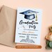 Editable Graduation Invitation Template | Digital Canva Graduation Card ...