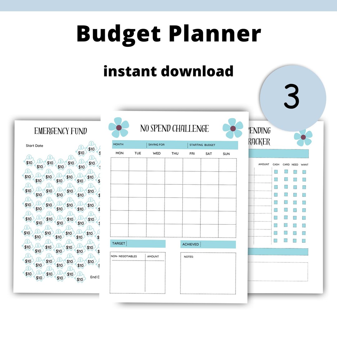 Daily Finance Tracker | Printable Expense Tracker | Budget Planner PDF ...