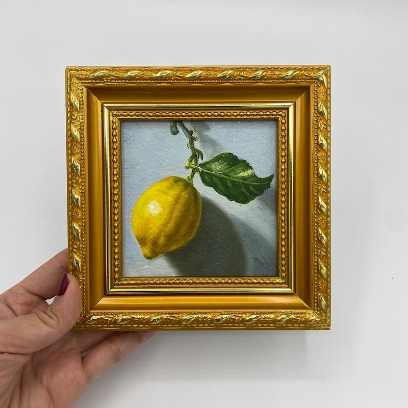 Lemon Original Paintings - Etsy