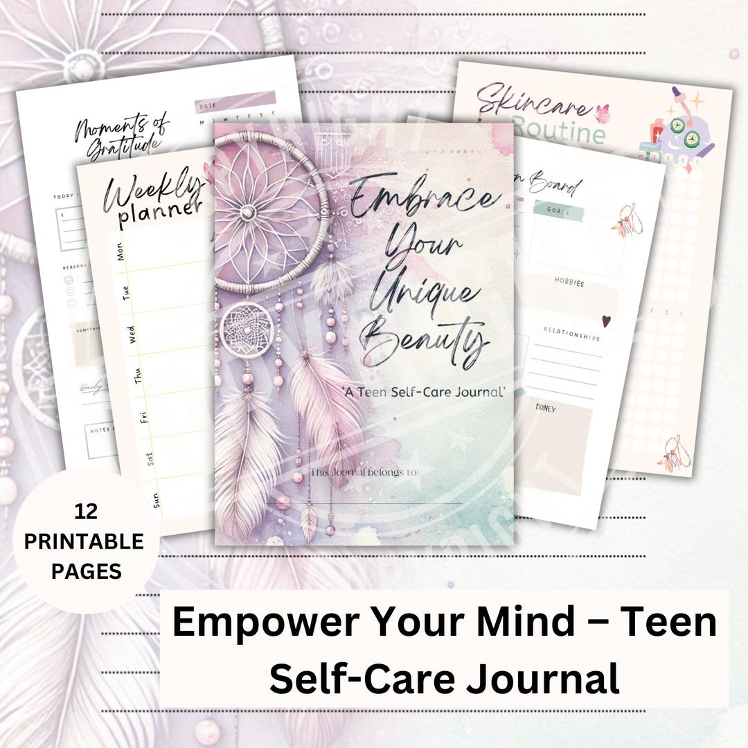 Teen Self-care Journal | Digital Daily Wellness Planner for Mindfulness ...