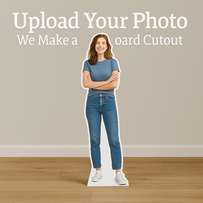 Custom Life-size Cardboard Cutout – Upload Your Photo, Personalized ...