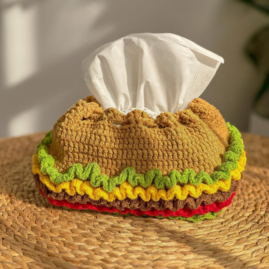 Paper Food Box Crochet Amigurumi, Food Box Crochet Download, Paper Box ...