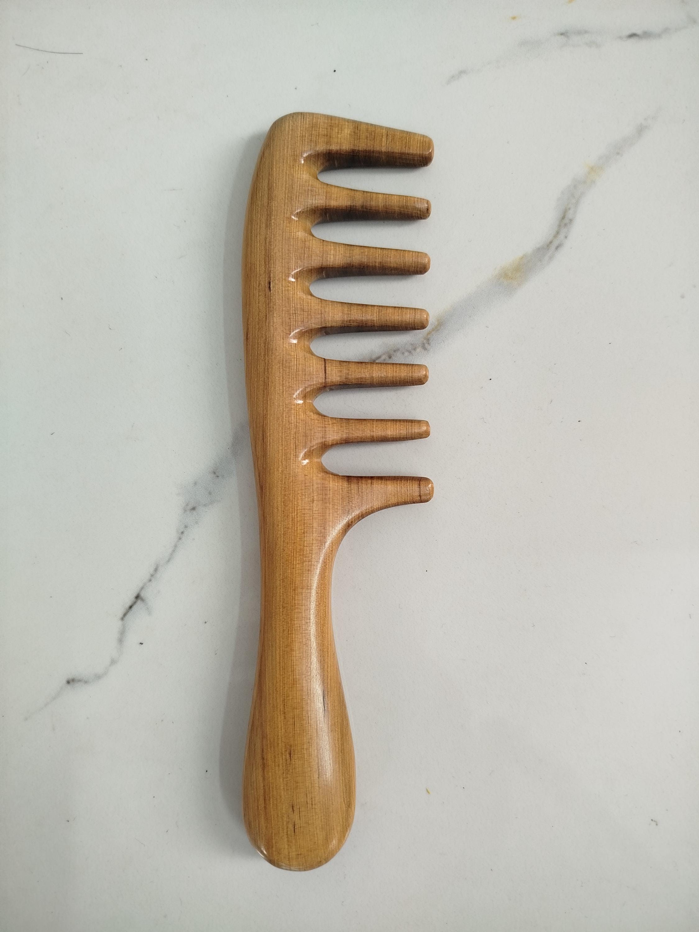 Wooden Comb, Wooden Comb Wide Tooth, Wooden Combs for Men, Handmade ...