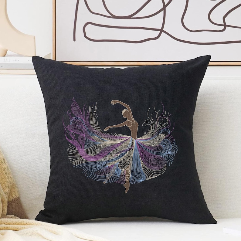 Elegant Ballerina Machine Embroidery Design (instant Download, Multiple ...