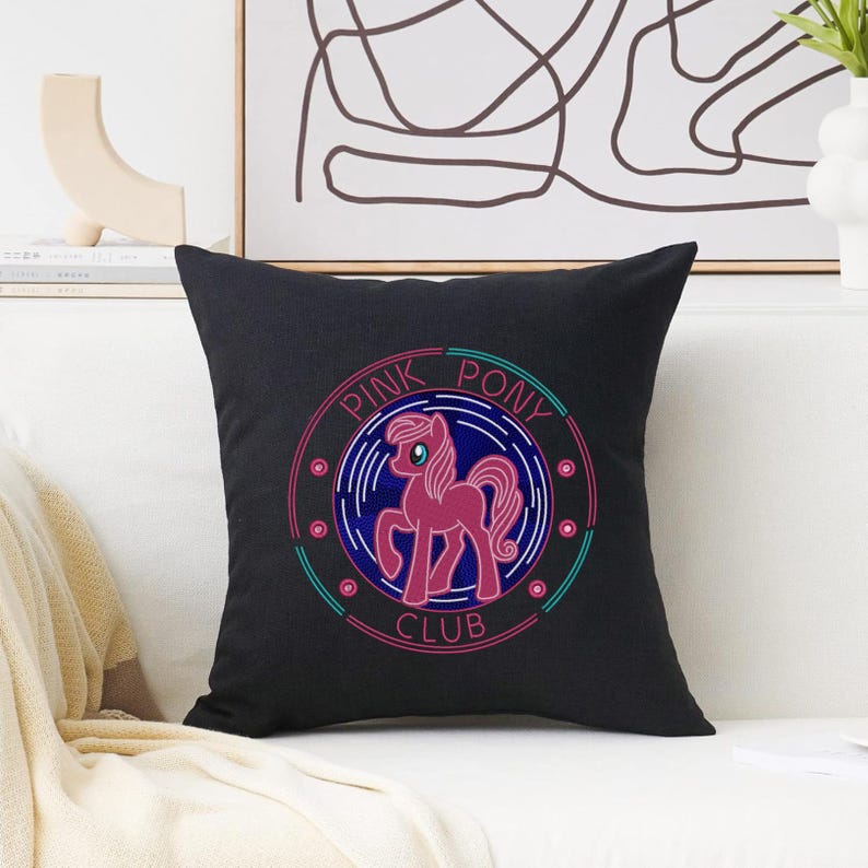 Pink Pony Club Machine Embroidery Design (instant Download, Multiple ...
