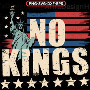 No Kings in America Png, 4th July Statue of Liberty Png, Independence ...