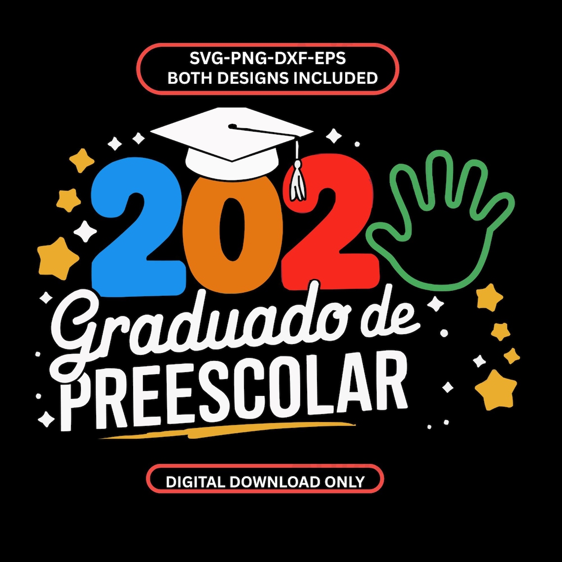 2025 Graduado De Preescolar Png Svg, Preescolar Svg, Spanish Preschool ...