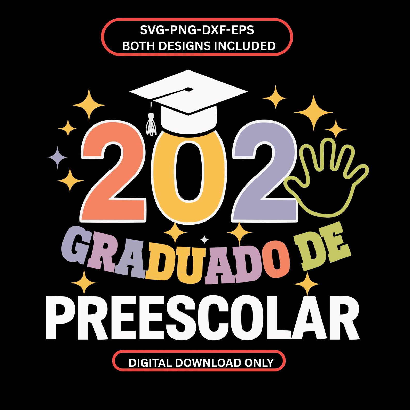 2025 Graduado De Preescolar Png Svg, Preescolar Svg, Spanish Preschool ...