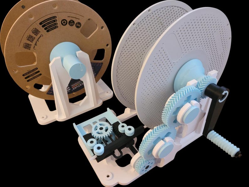 UPGRADED Universal 3D Filament Re-spooler/transfer - Pre-assembled ...