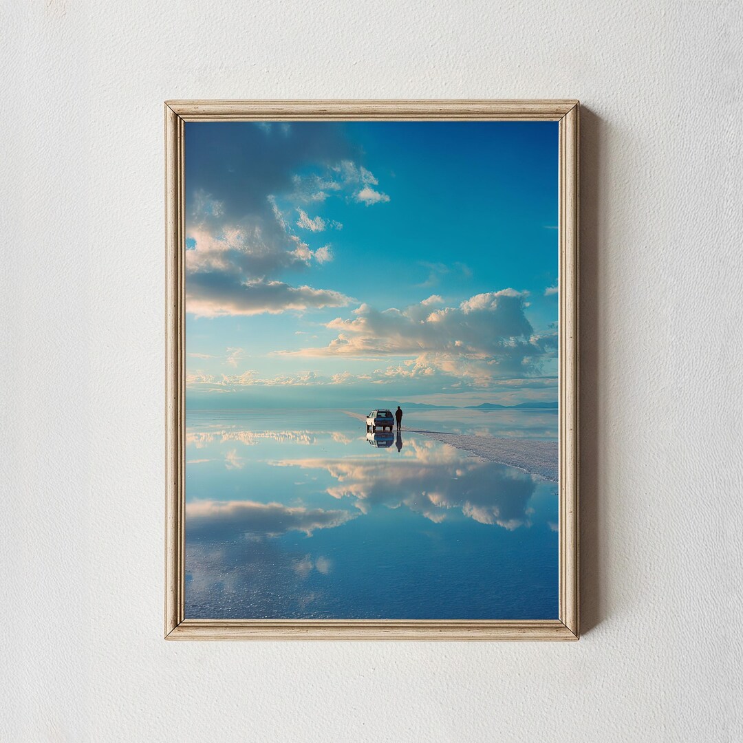Salar De Uyuni Mirror Reflection Photography Print - Etsy