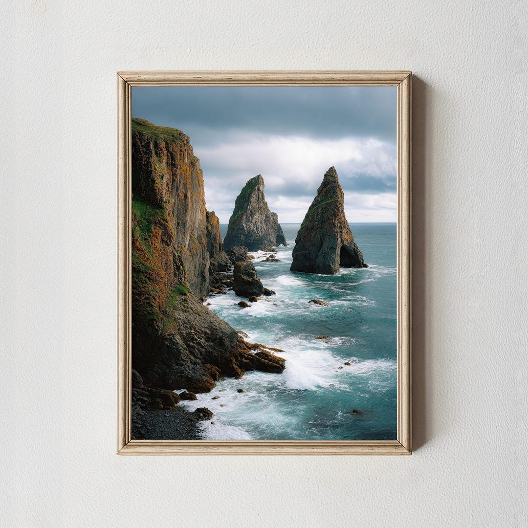 Iceland Sea Stacks Photography Print • Coastal Landscape Wall Art - Etsy