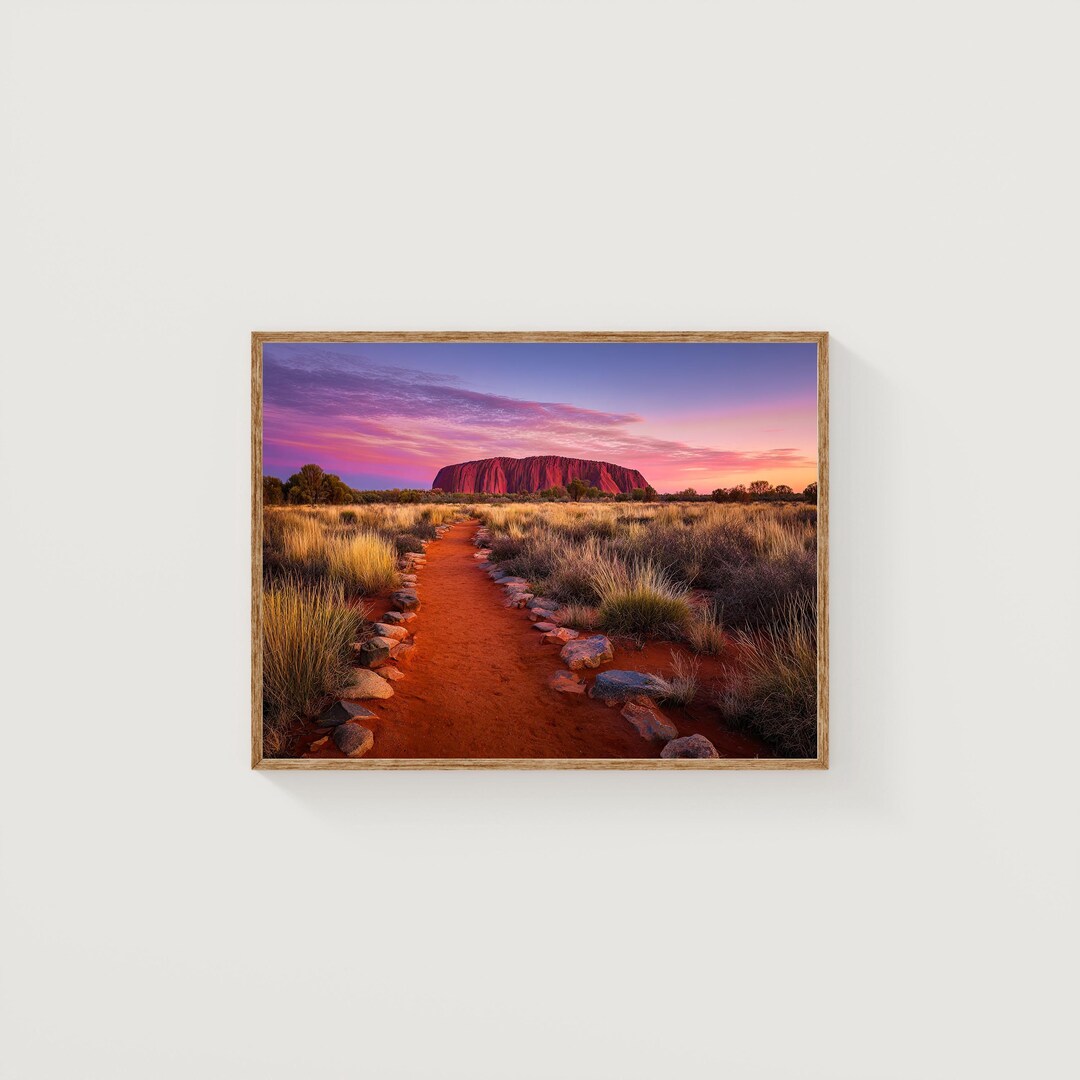 Uluru Sunset Art Print: Australian Outback Landscape Photography - Etsy