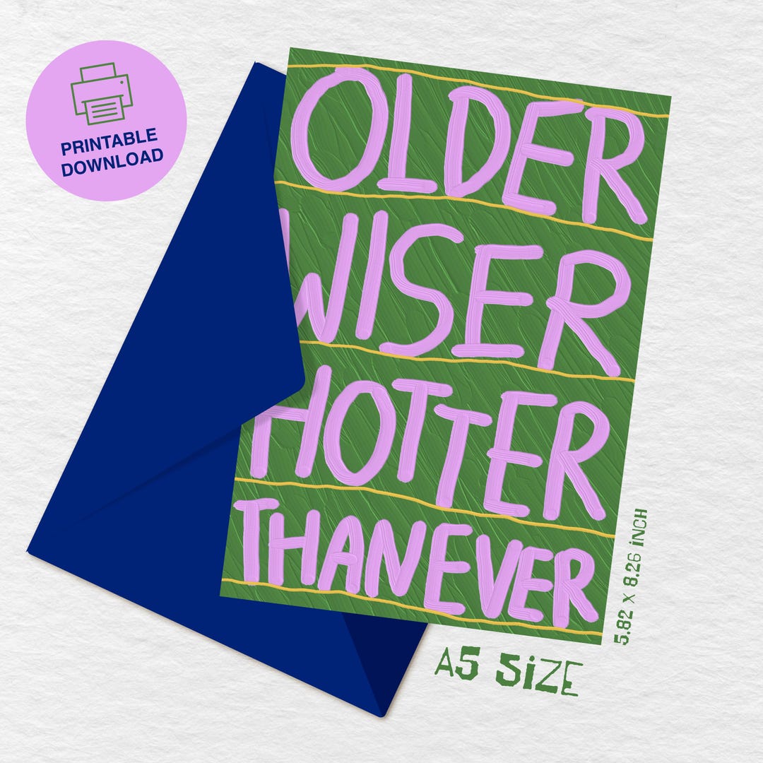 Printable Birthday Card, Funny Quotes & Unique Designs - Etsy