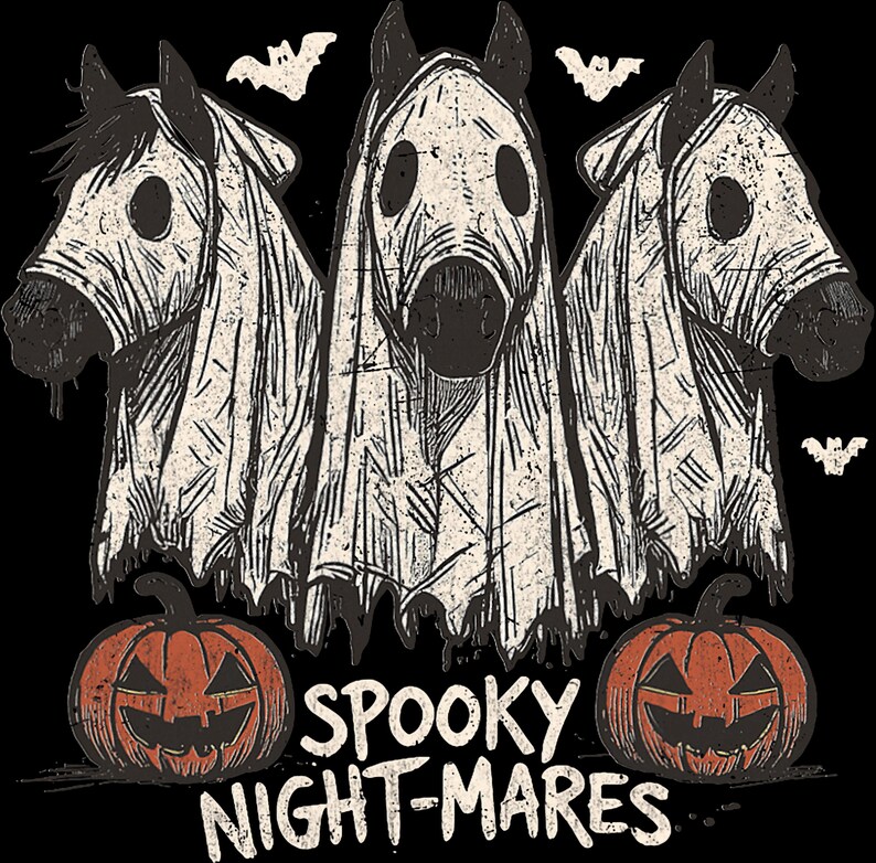 File PNG Halloween Horses Digital Art – Spooky Equine Design With ...