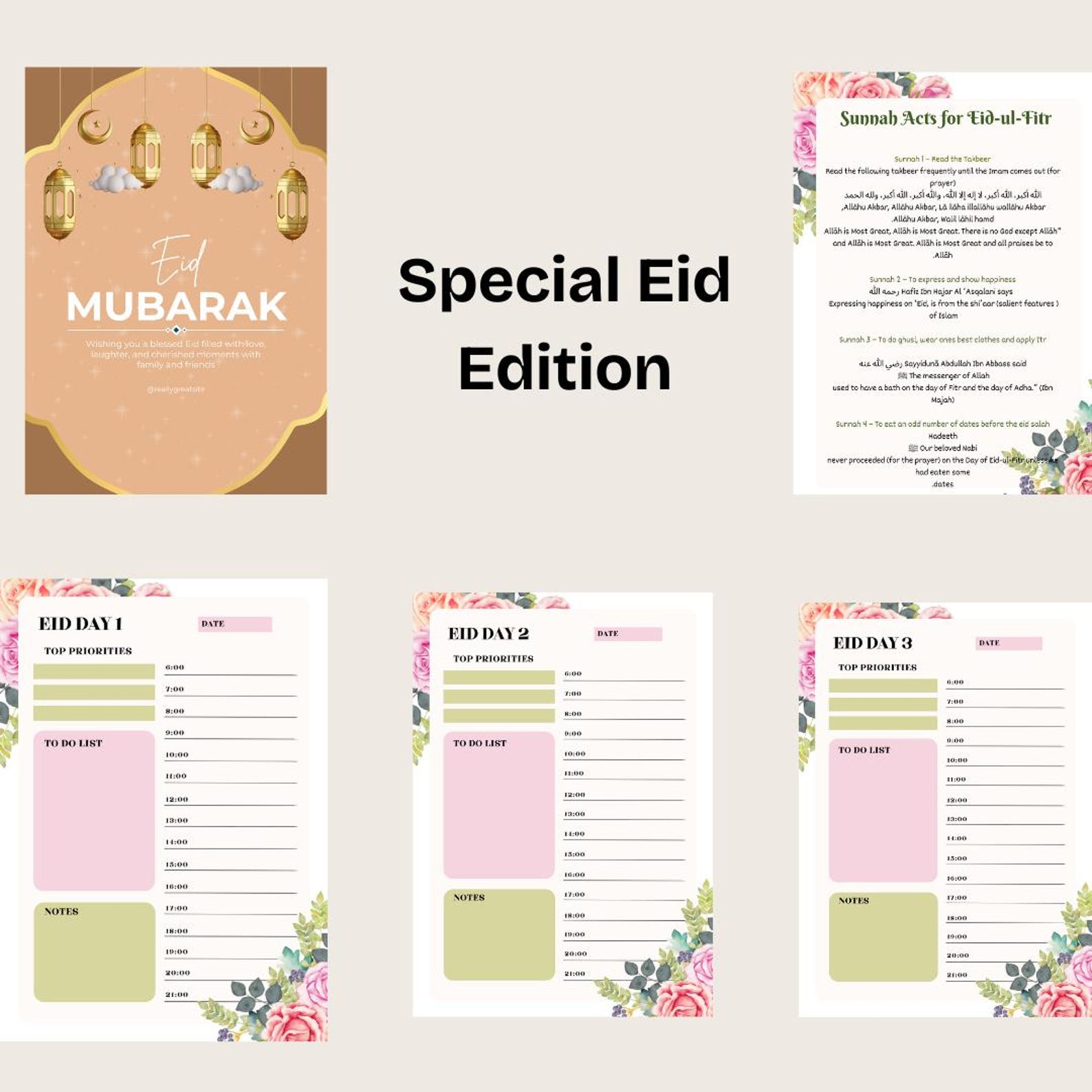 Ramadan Digital Planner, Ramadan Planner Printable, Ramadan ...