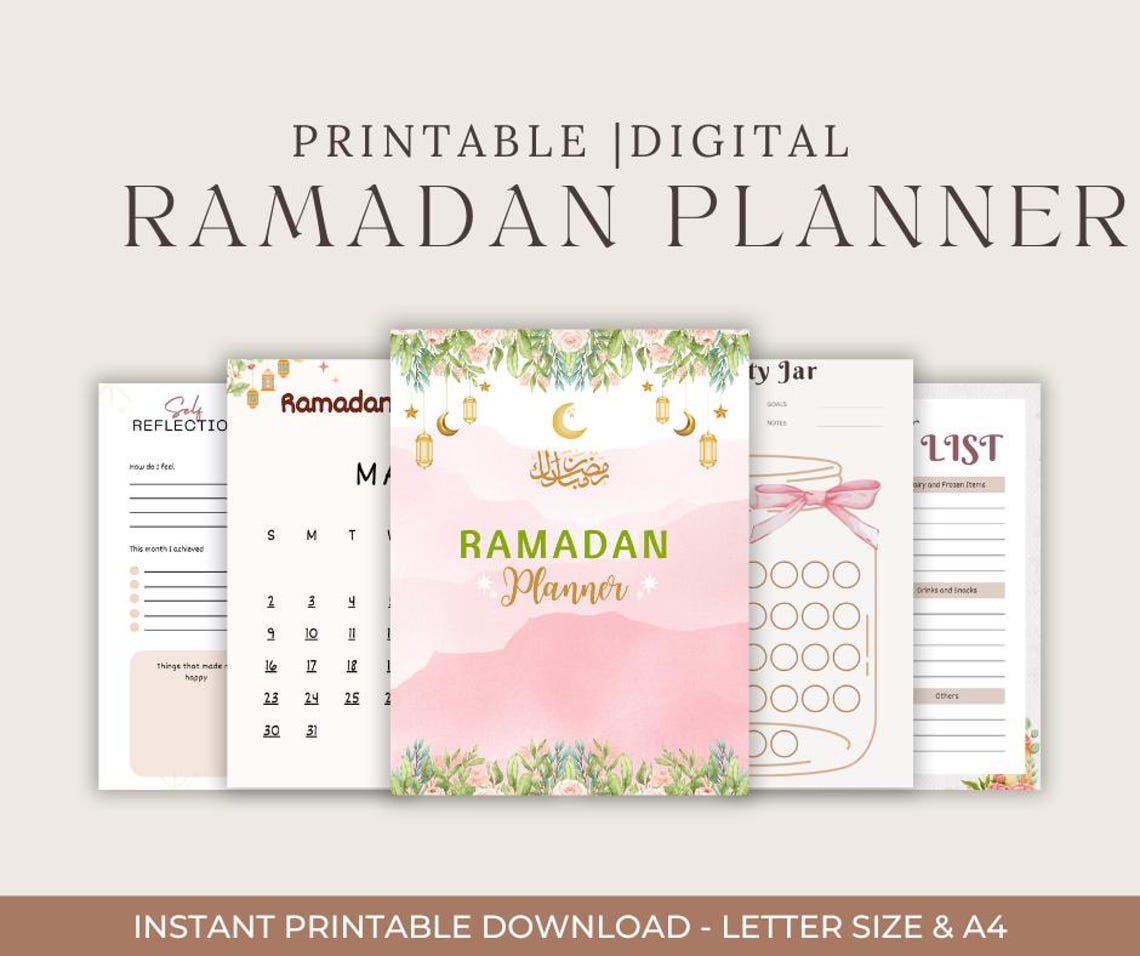 Ramadan Digital Planner, Ramadan Planner Printable, Ramadan ...