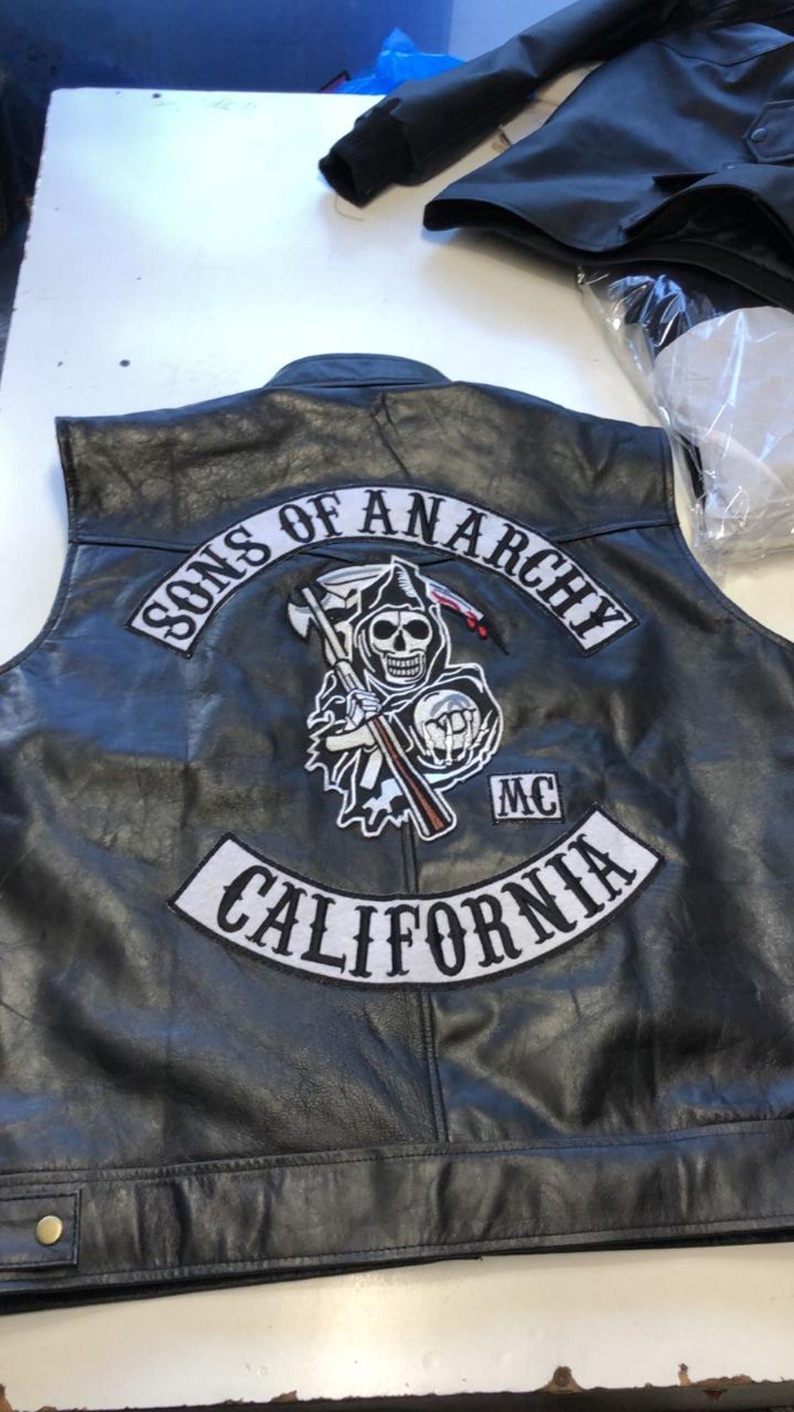 Handmade Jax Teller Vest,soa Leather Vest,men's Sons of Anarchy Redwood ...