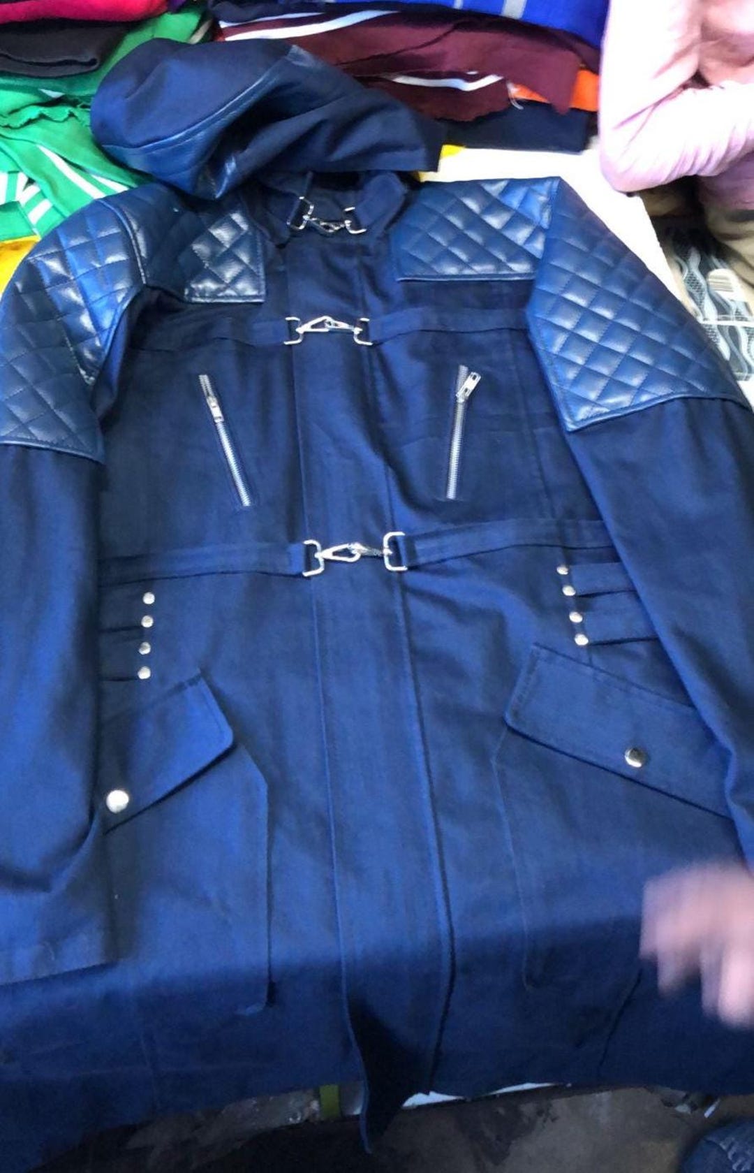 Handmade DMC Devil May Cry 5 Nero Blue Trench Hooded Coat Jacket - Etsy