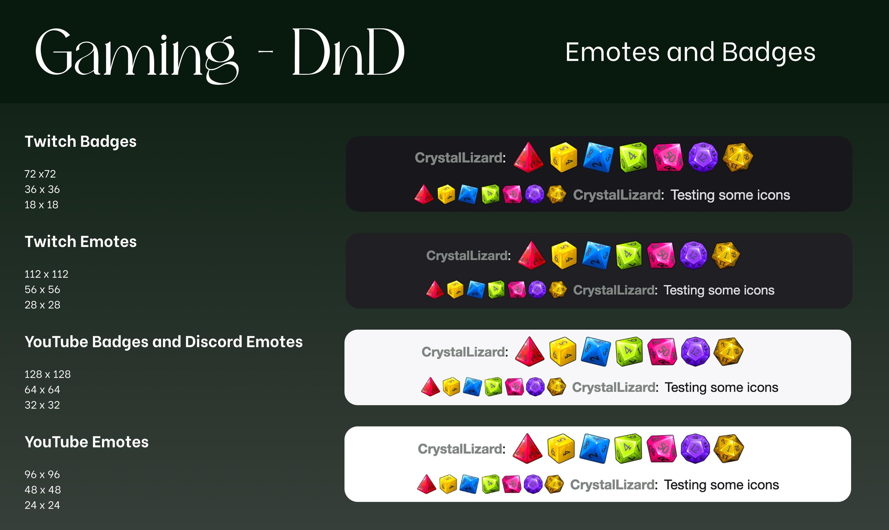 Dnd Twitch Emotes | Dnd Subscriber Badges | Digital Download | Dungeons ...