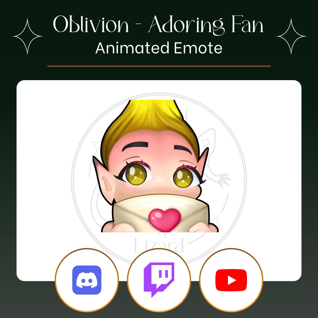 Oblivion Adoring Fan Animated Emote | Animated Twitch Emotes | Discord ...