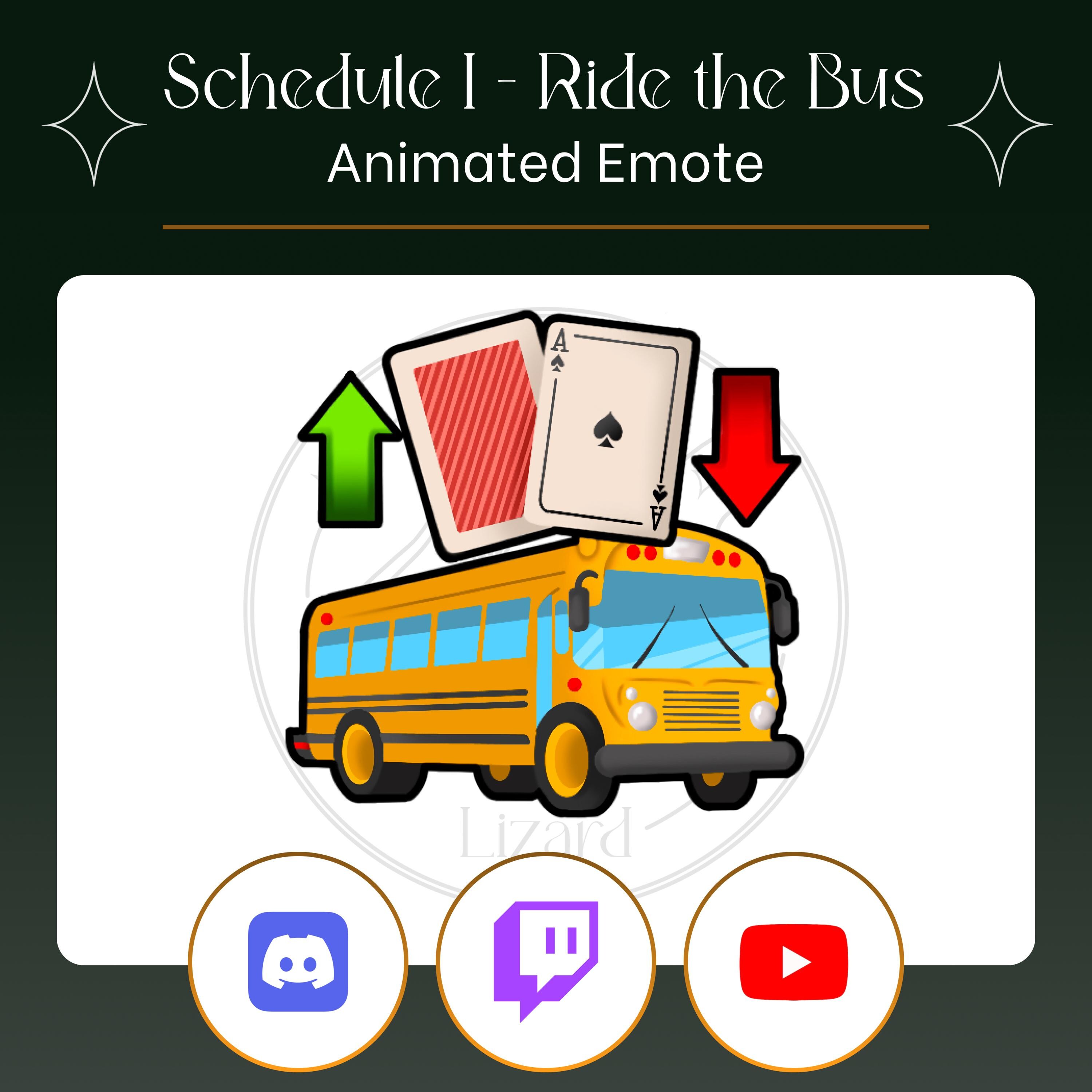 Schedule 1 Ride the Bus Animated Emote | Animated Twitch Emotes ...