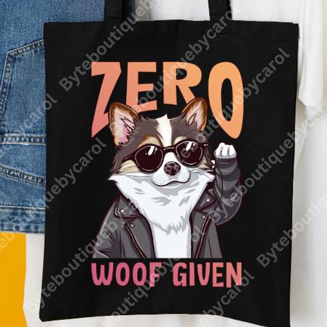 Zero Woof Given SVG | Funny Dog Quote for T-shirts, Mugs, Stickers ...