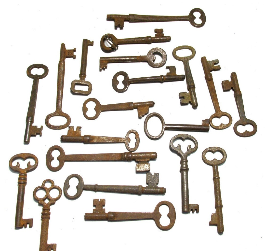 Skeleton Keys VINTAGE Skeleton Key Large Lot Twenty 20 SKELETON Keys ...