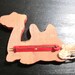 VINTAGE Camel Pin Hand Painted Wooden Camel Pin Brooch 1950s Kitschy ...