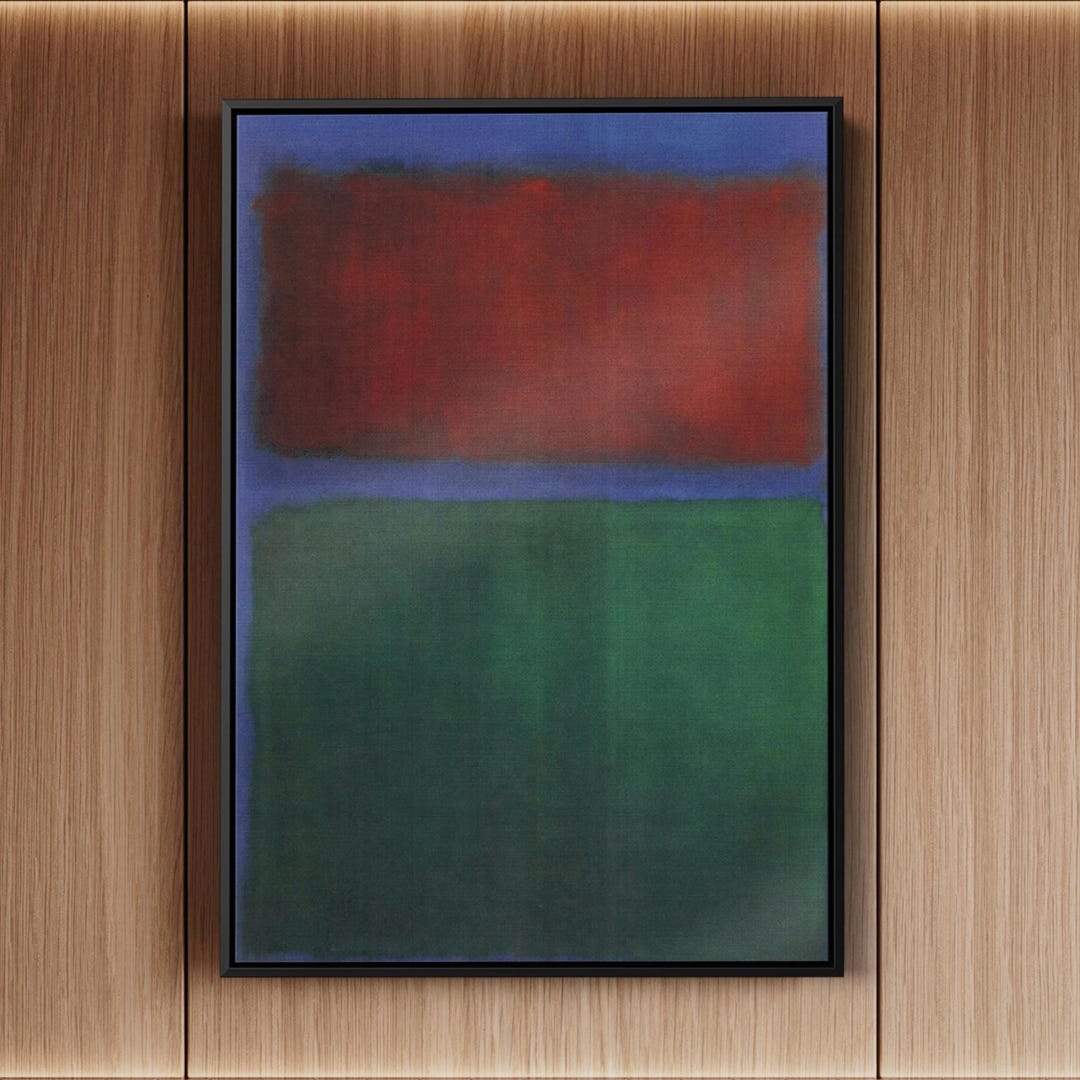 Mark Rothko Earth & Green Canvas Print - 1955 Art, Modern Decor, Unique ...