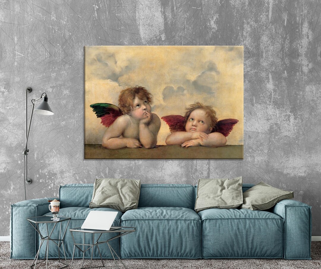 Raphael's Sistine Madonna Cherubs - Classic Renaissance Art Canvas ...