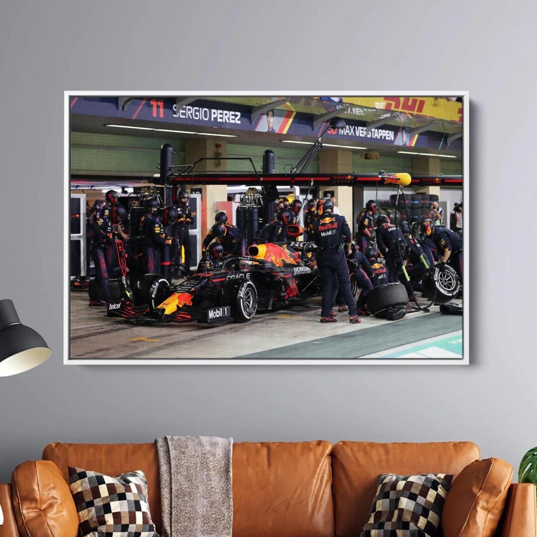 Formula 1 Art Red Bull Wall Art Racing Wall Art Red Bull Team Racing ...