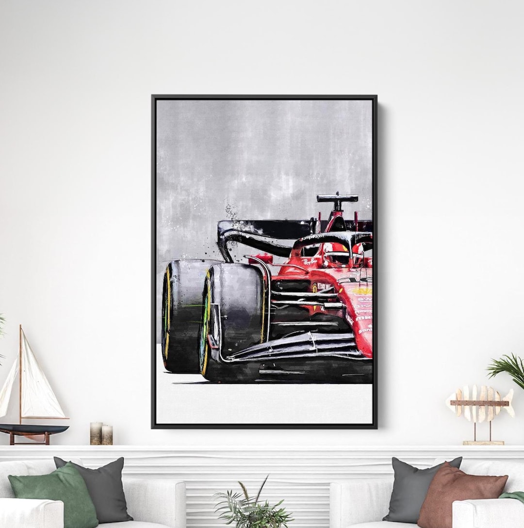 F1 Canvas, Formula 1 Wall Decor, Huge Canvas Wall Art, Formula 1 Wall ...