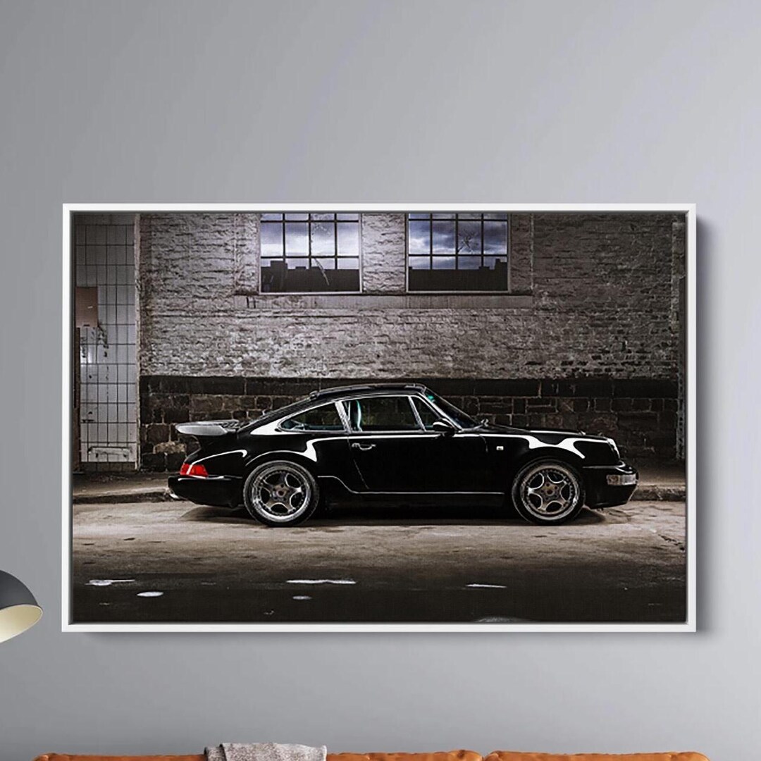 Vintage Porsche 911 Large Canvas Wall Art, Large Framed Canvas Wall Art ...