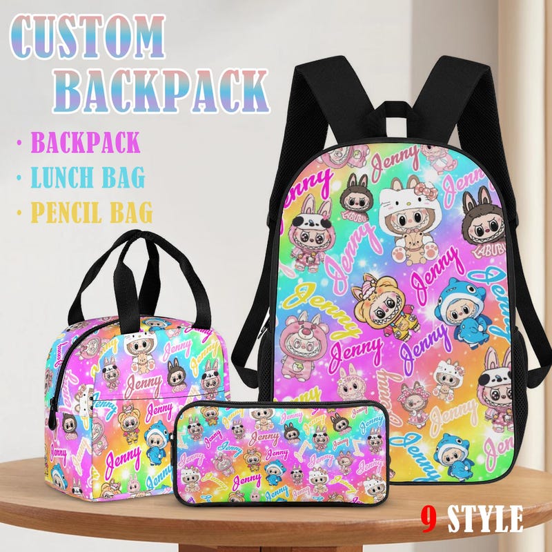 Labubu School Backpack - Etsy