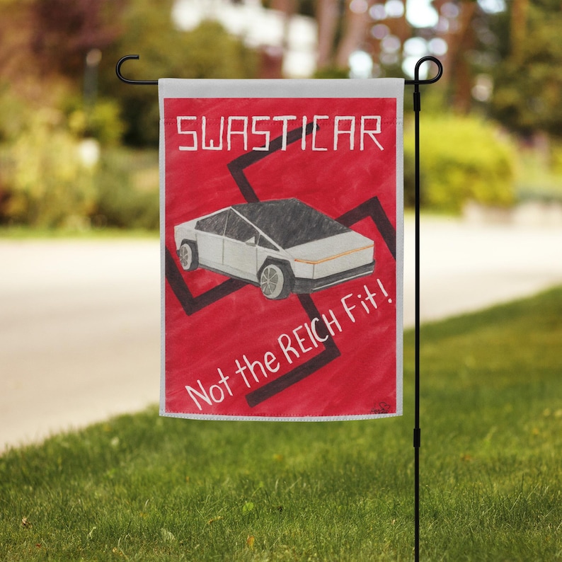 Swasticar - Elon Musk Political Protest Garden Flag - Etsy