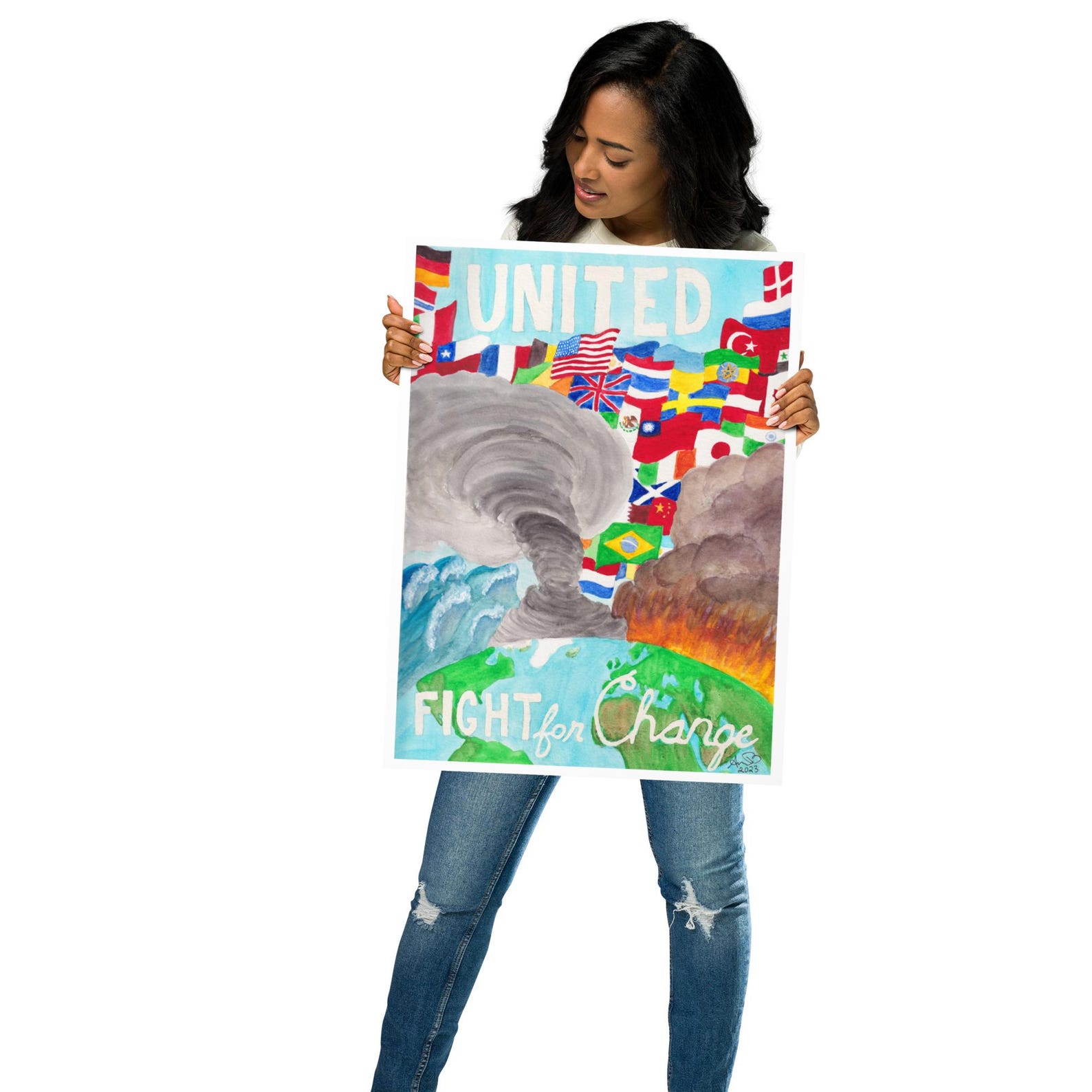 Climate Change Protest Poster – Original Watercolor Art - Etsy