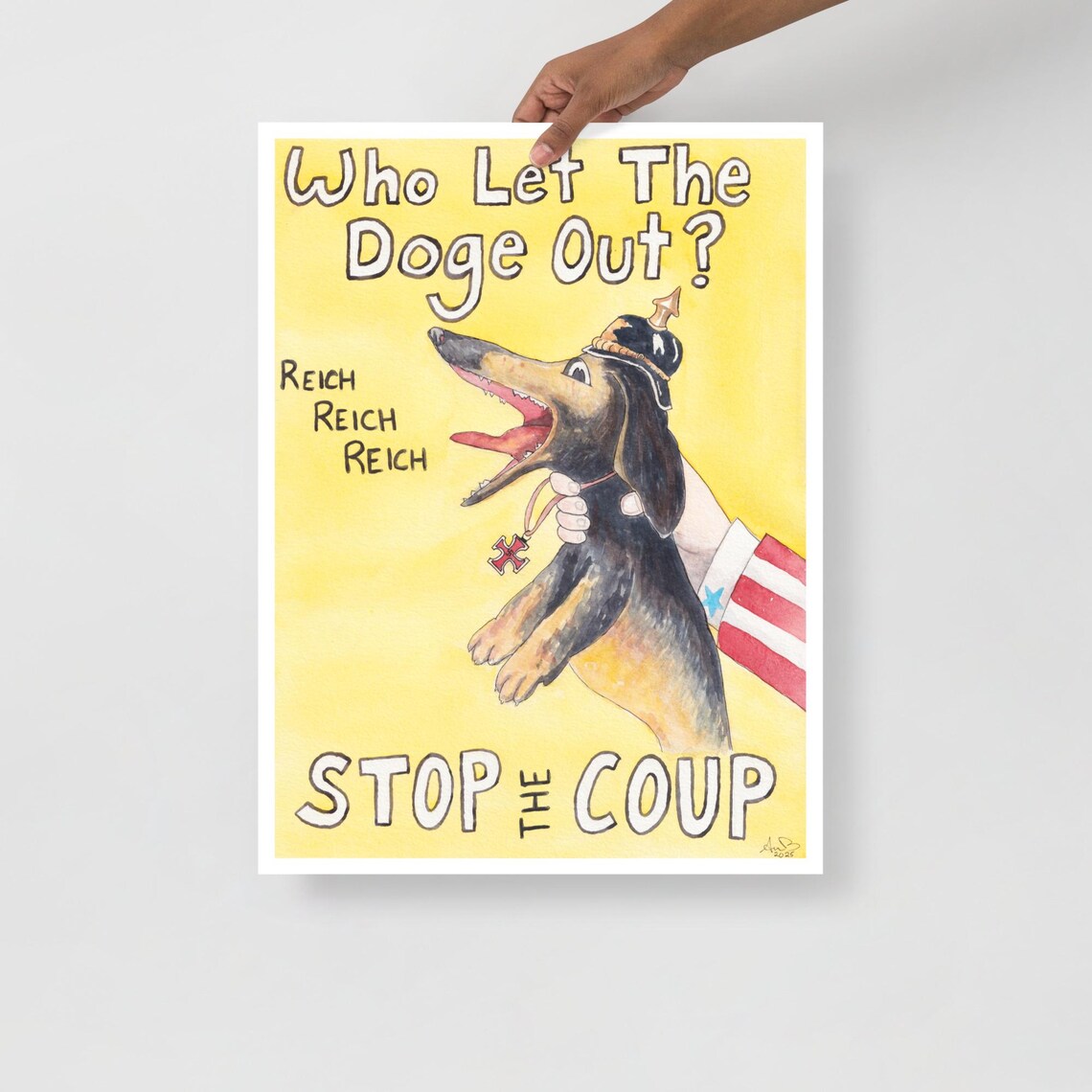 Who Let the Doge Out? Stop the Coup Protest Poster – Digital Download ...