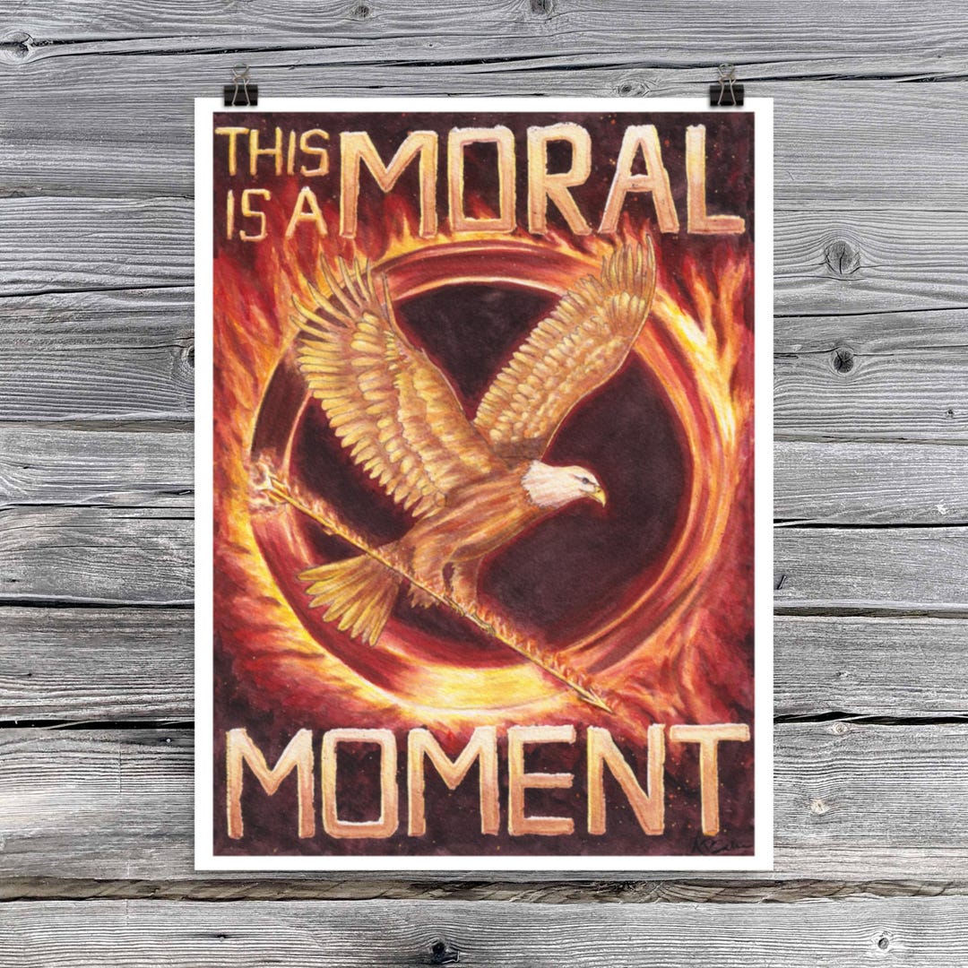 This is a Moral Moment - Hunger Games Mockingjay Inspired Political ...