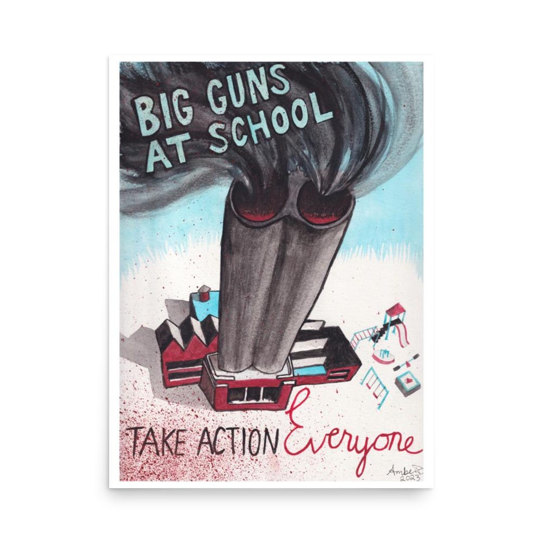 Firearm Reform – Protest Poster Original Watercolor Art - Etsy